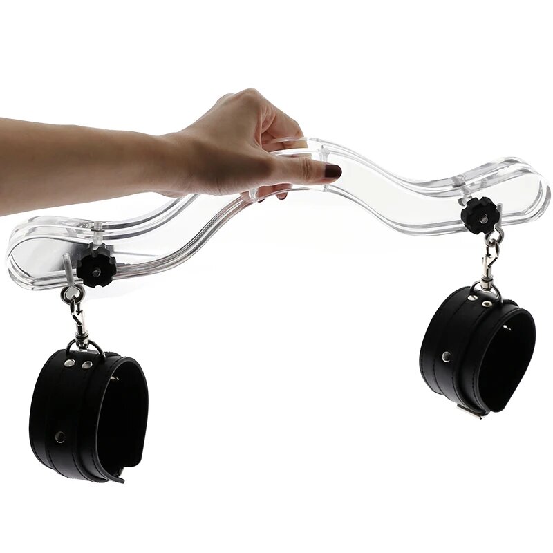Акриловые Кристаллы Humbler BDSM Ball Растяжитель мужской выдавливатель для мошонки с манжетами на щиколотке CBT кольцо для члена дробилка для шаров секс-игрушки для мужчин
