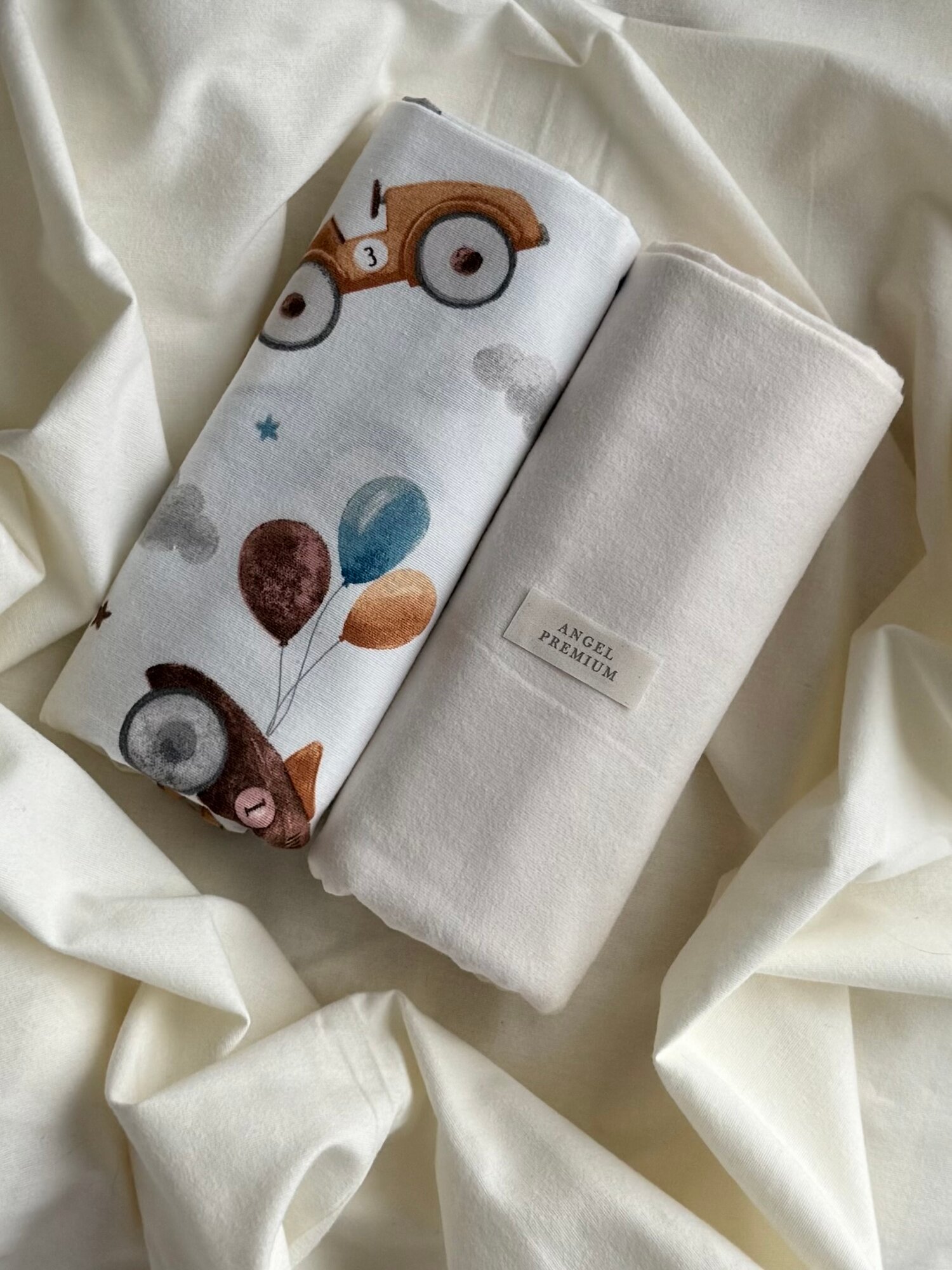 Эксклюзивный комплект больших фланелевых пеленок ANGEL PREMIUM