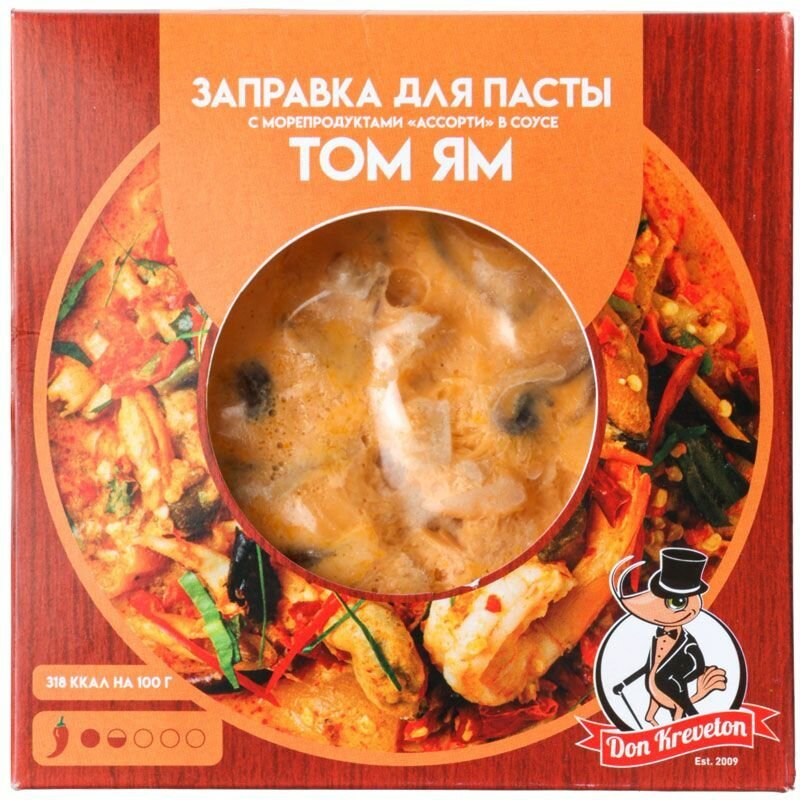 Заправка с Морепродуктами в соусе Том Ям замороженная, 200г