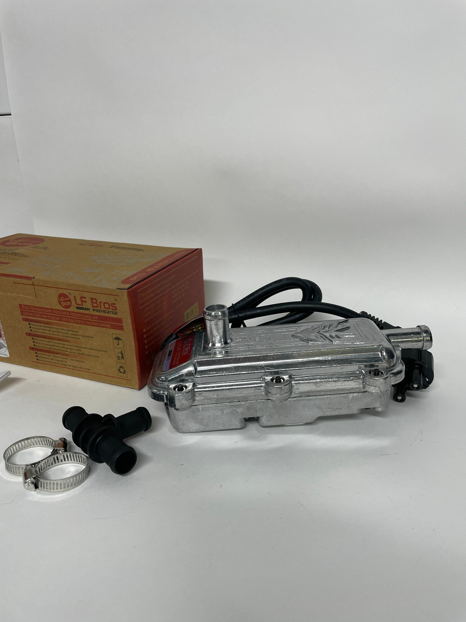 3 кВт / Предпусковой подогреватель двигателя LongFei (Лунфей) 220V 3000W, Десептикон, серебристый, TG (1 шт.), арт: 6970-К