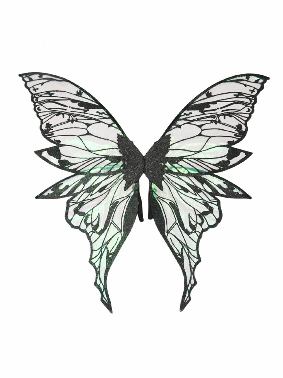 Костюм феи с крыльями, Черный