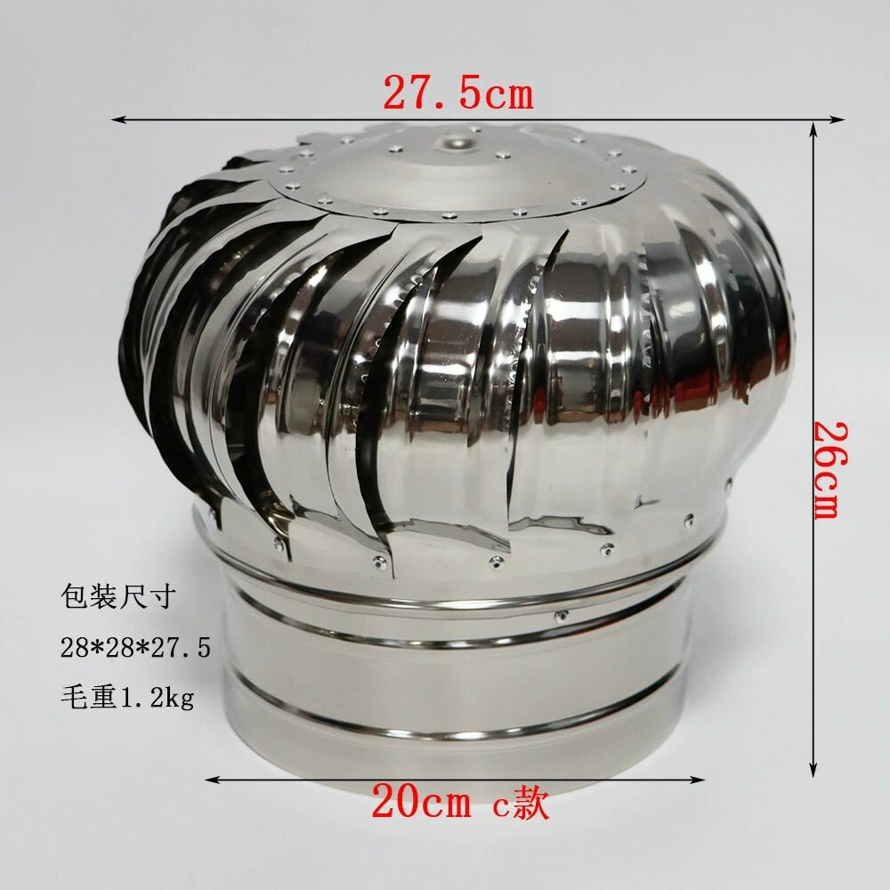 Вращающийся колпак для вытяжки дымохода из нержавеющей стали: защищает дымовую трубу, улучшает,110mm