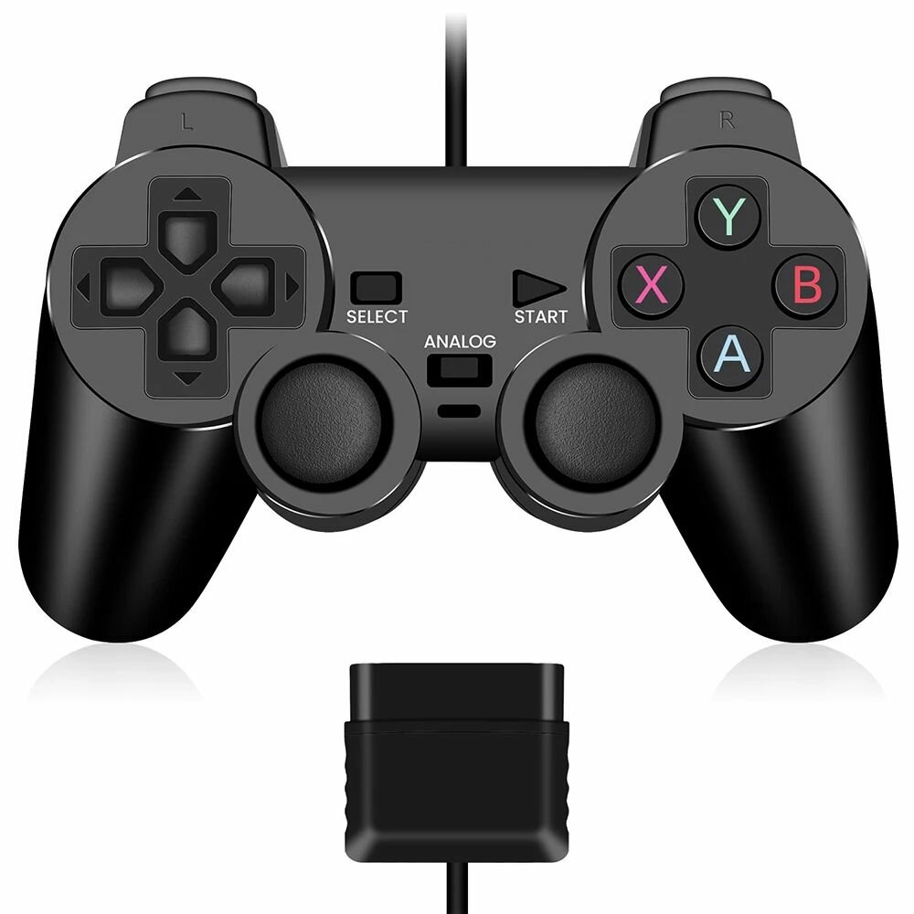 Проводной аналоговый геймпад, джойстик, джойстик для консоли Sony Playstation PS2 PS1 PS One PSX Dual Shock Vibration