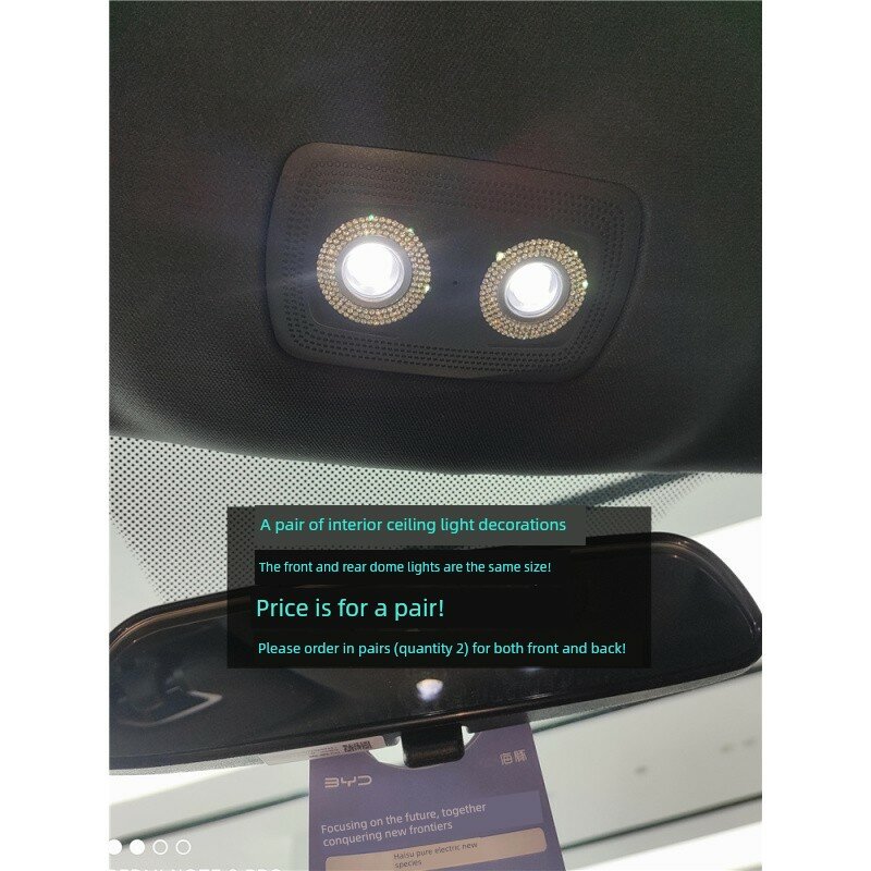 Кристаллическое кольцо для потолочного светильника Dolphin, пара штук