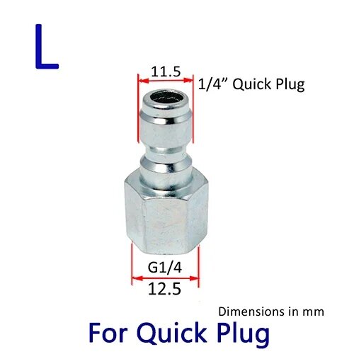Разъем для водяного пистолета XMSJ 1/4" для Karcher, Bosch, Nilfisk For Quick Plug