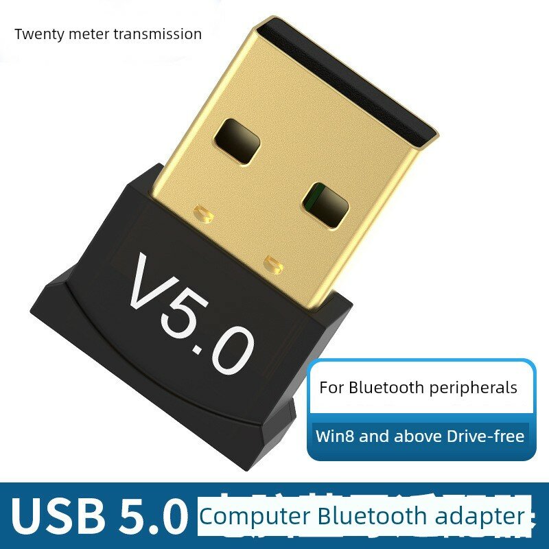 Беспроводной адаптер Bluetooth 5.4 для клавиатуры и мыши, универсальный для настольных ПК, ноутбуков, гарнитур,