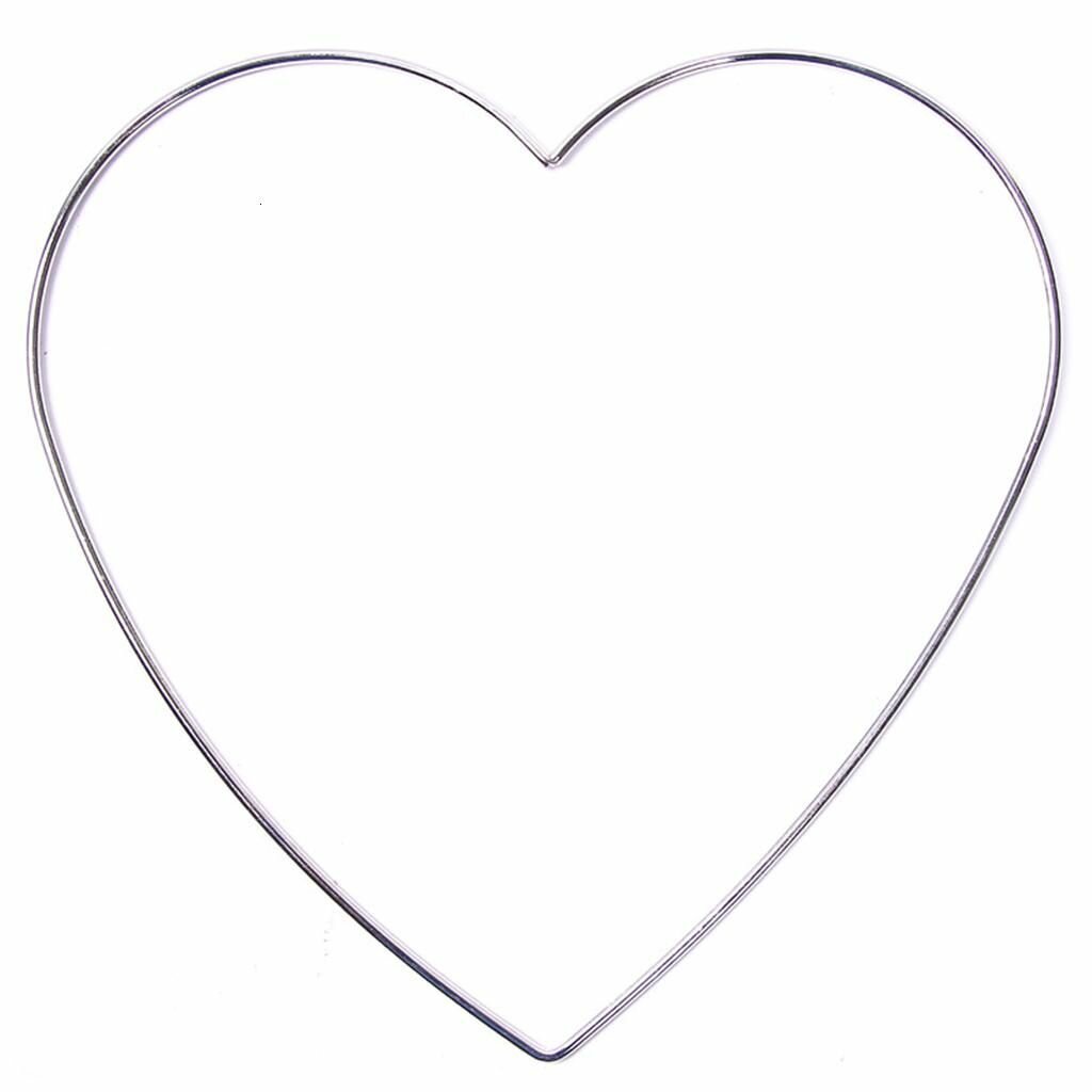 Металлические цветочные обручи-сердца для декора, - 200mm