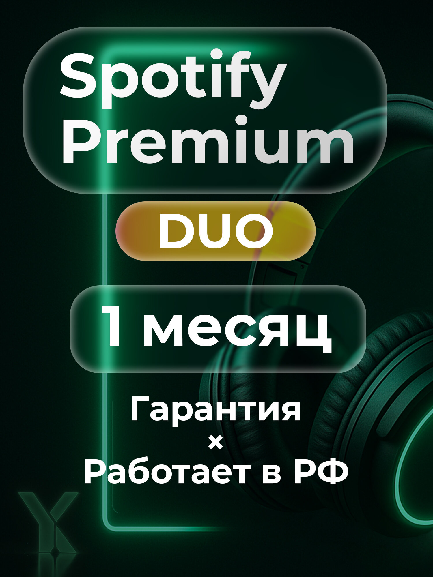 Spotify Premium 1 месяц / DUO (дуо) подписка на музыкальный сервис