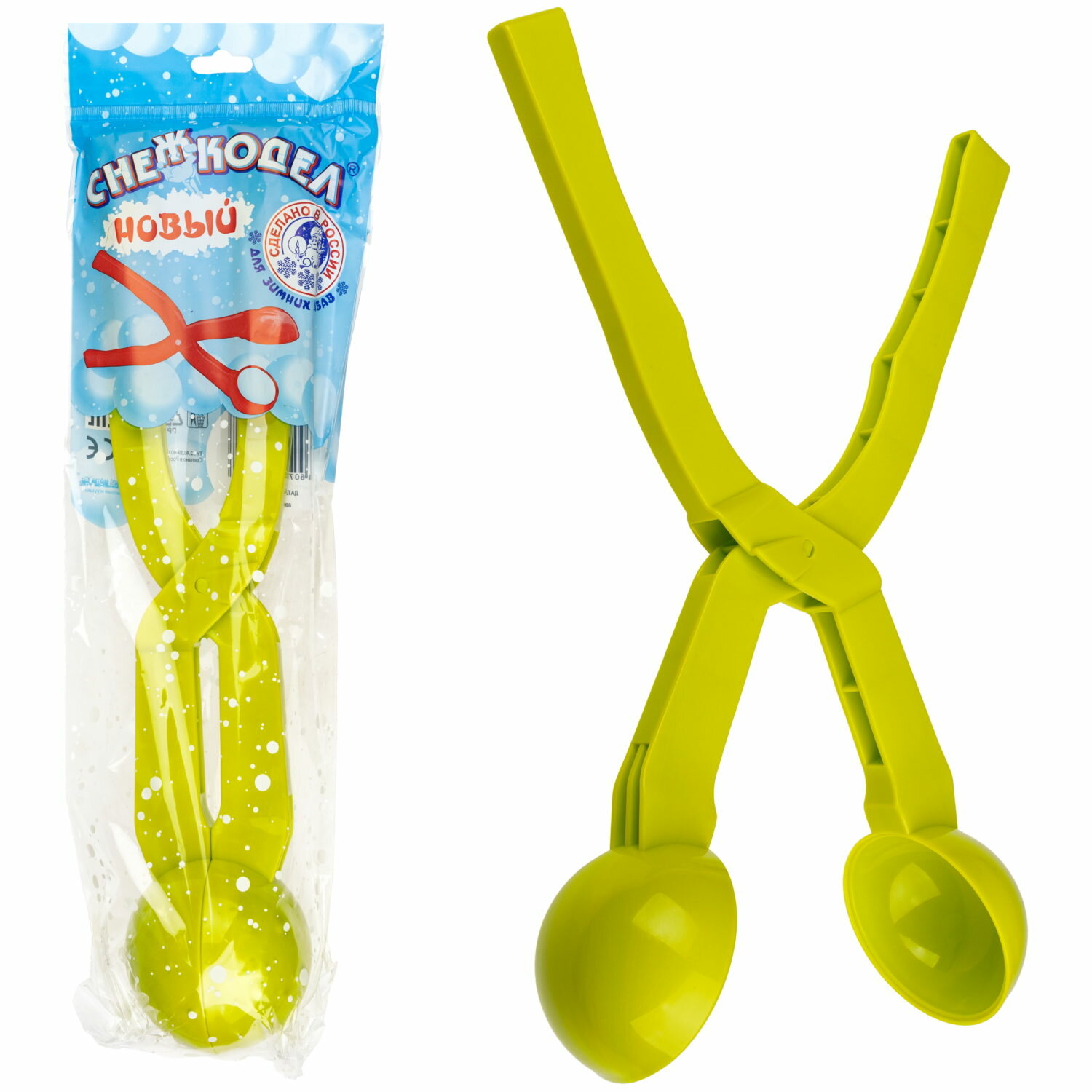 Снежколеп 36х8 см, зимняя игрушка для снега, снежкодел, 1 штука