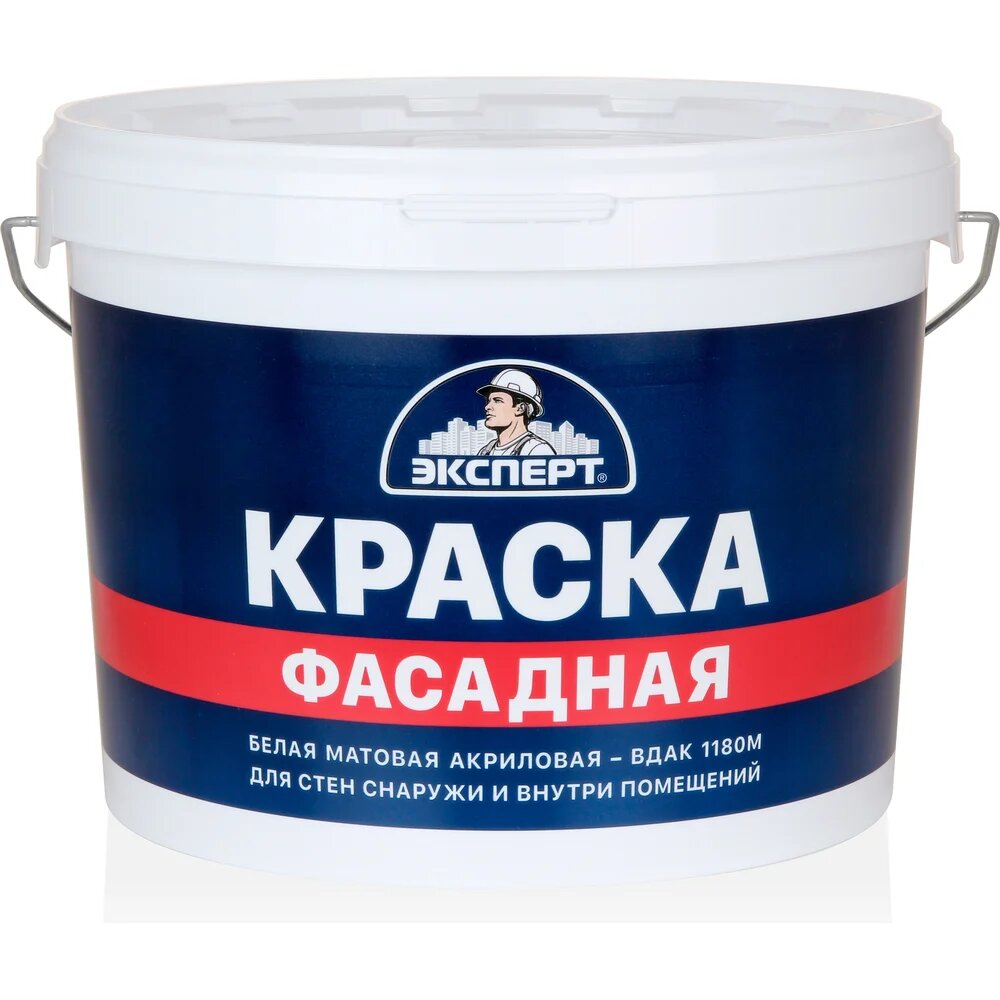 Краска фасадная Эксперт 14кг 9034, прочное