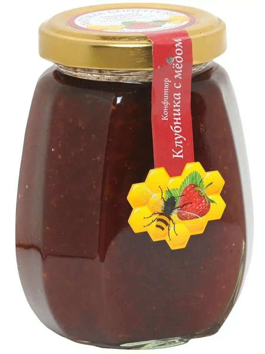 Конфитюр с медом Клубничный Homemade 220гр, стекло
