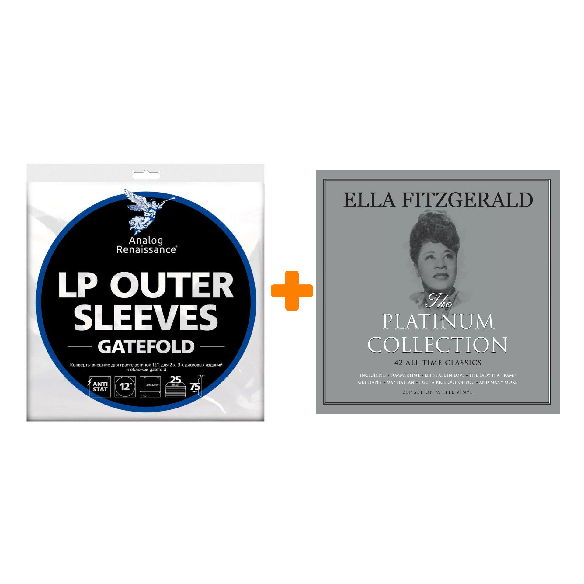 Fitzgerald Ella The Platinum Collection Coloured White Vinyl 3LP + Конверт внешний 12" Gatefold 25шт