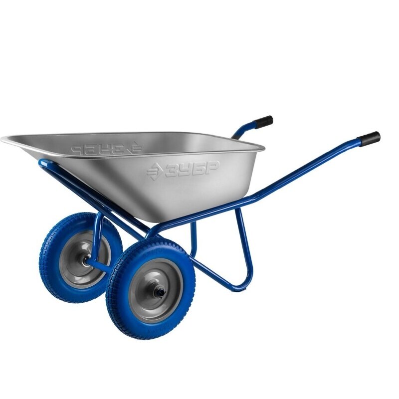 Тачка строительная ЗУБР двухколесная, ПТ-300, 110 л, 240 кг (39911_z01)