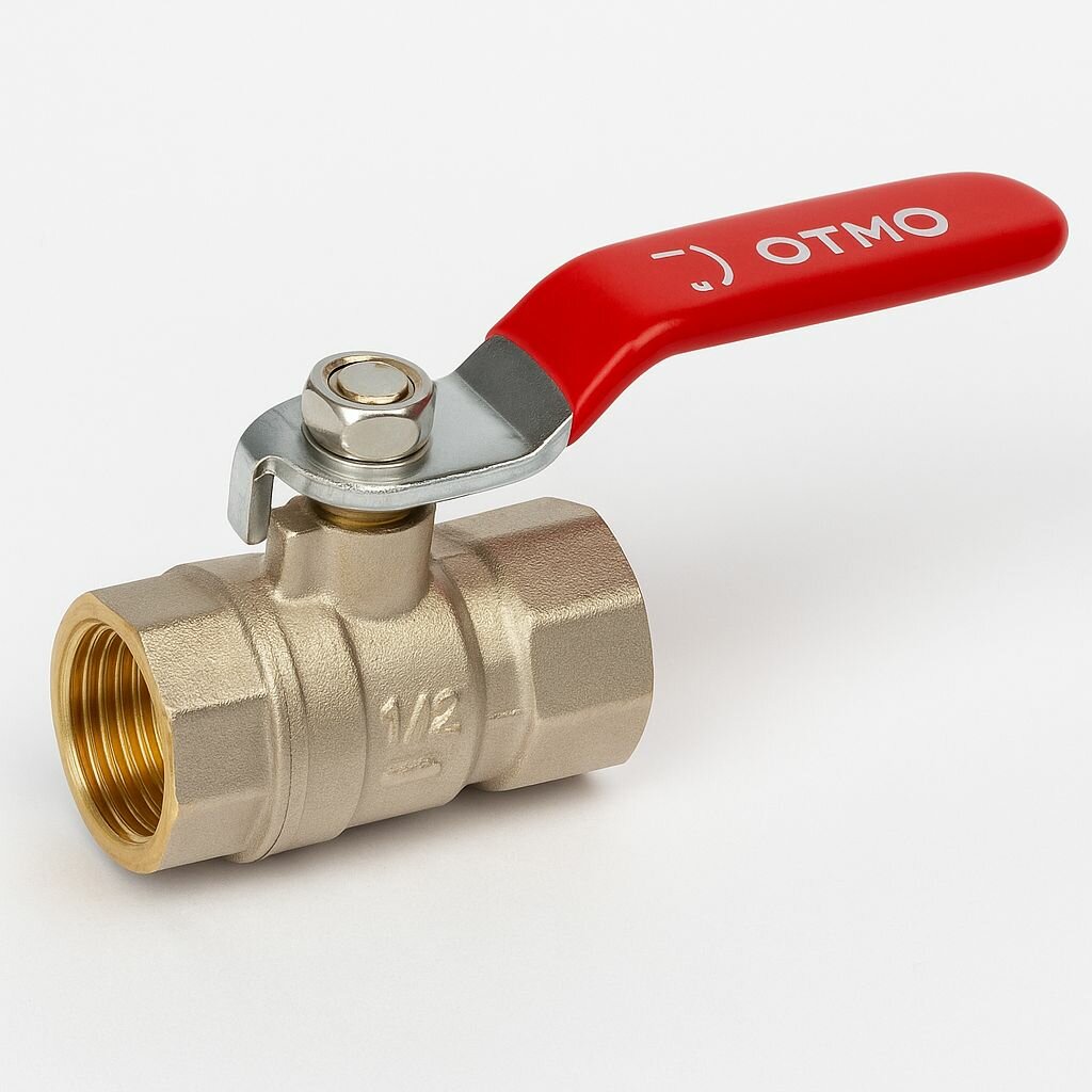 Кран шаровый 1/2" г/г ручка латунь (20 шт.)