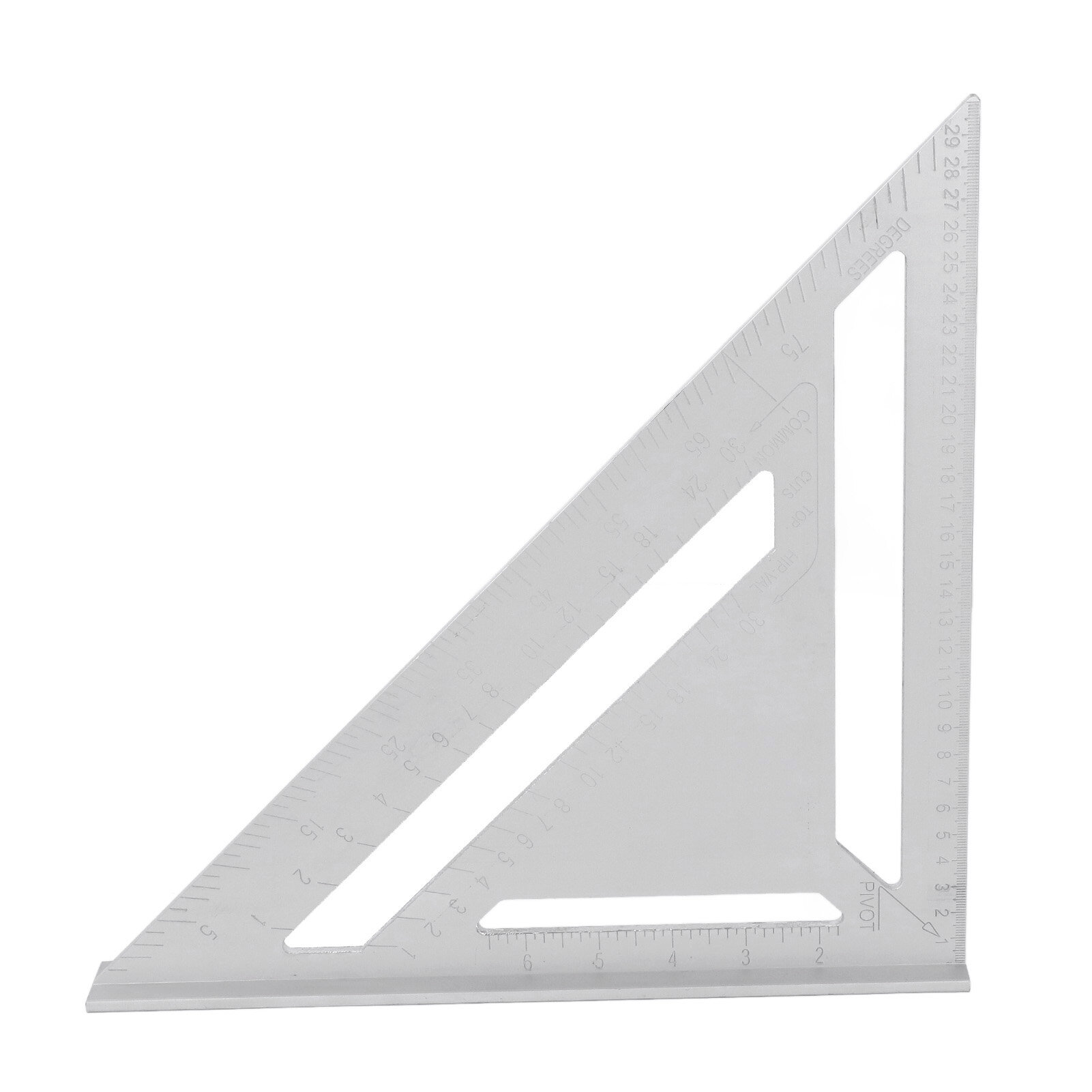 Плотницкий многофункциональный угольник для стропил, треугольная линейка из алюминиевого сплава, 45 градусов, столярный инструмент, 30 см