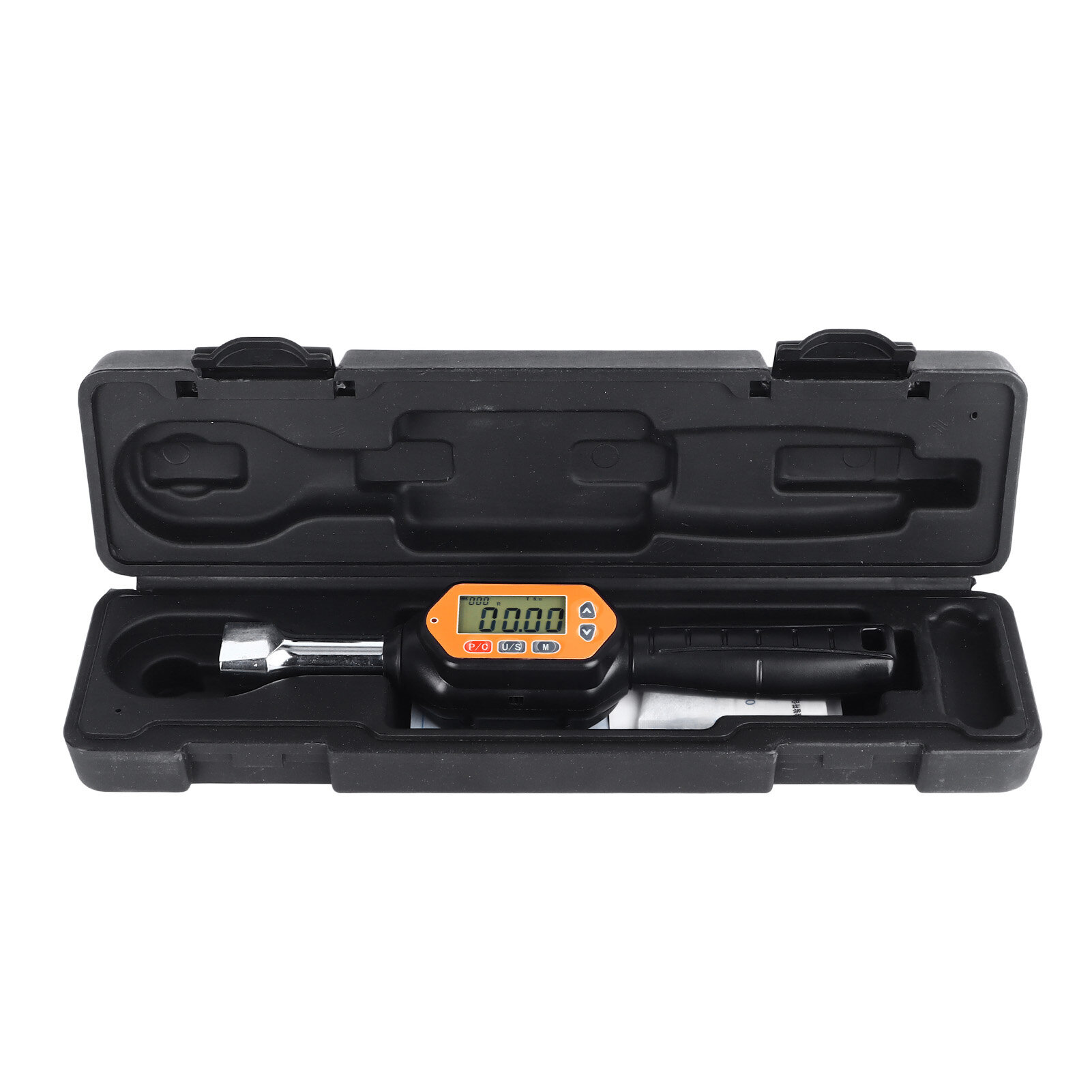 Цифровой торсионный ключ с максимальным крутящим моментом 100 Нм и приводом 1/2 дюйма. Электронный торсионный ключ со звуковым сигналом и светодиодным индикатором.