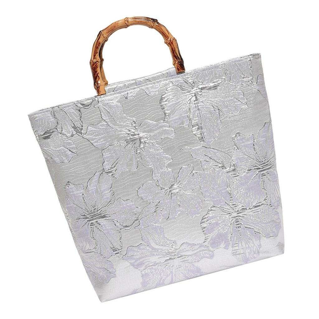 Бамбуковая жаккардовая сумка Hanfu большой вместимости в китайском стиле-фиолетовый