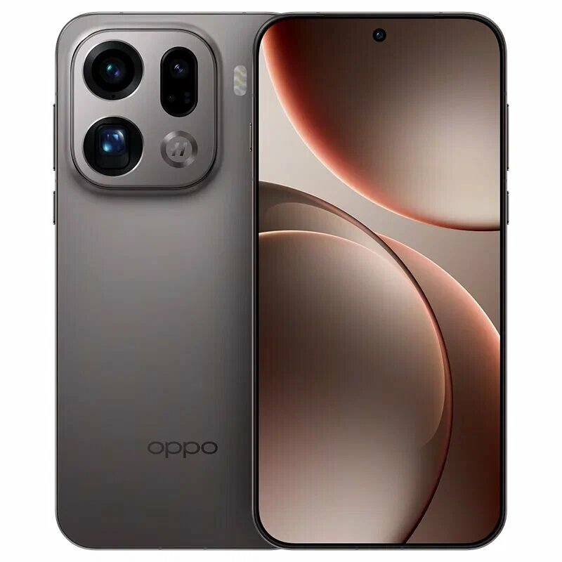 Смартфон OPPO Find X9 Pro 16ГБ/512ГБ, 6.78" AMOLED, Dimensity 9500, 7500 мАч, 200+50+50MP, Бархатный титан
