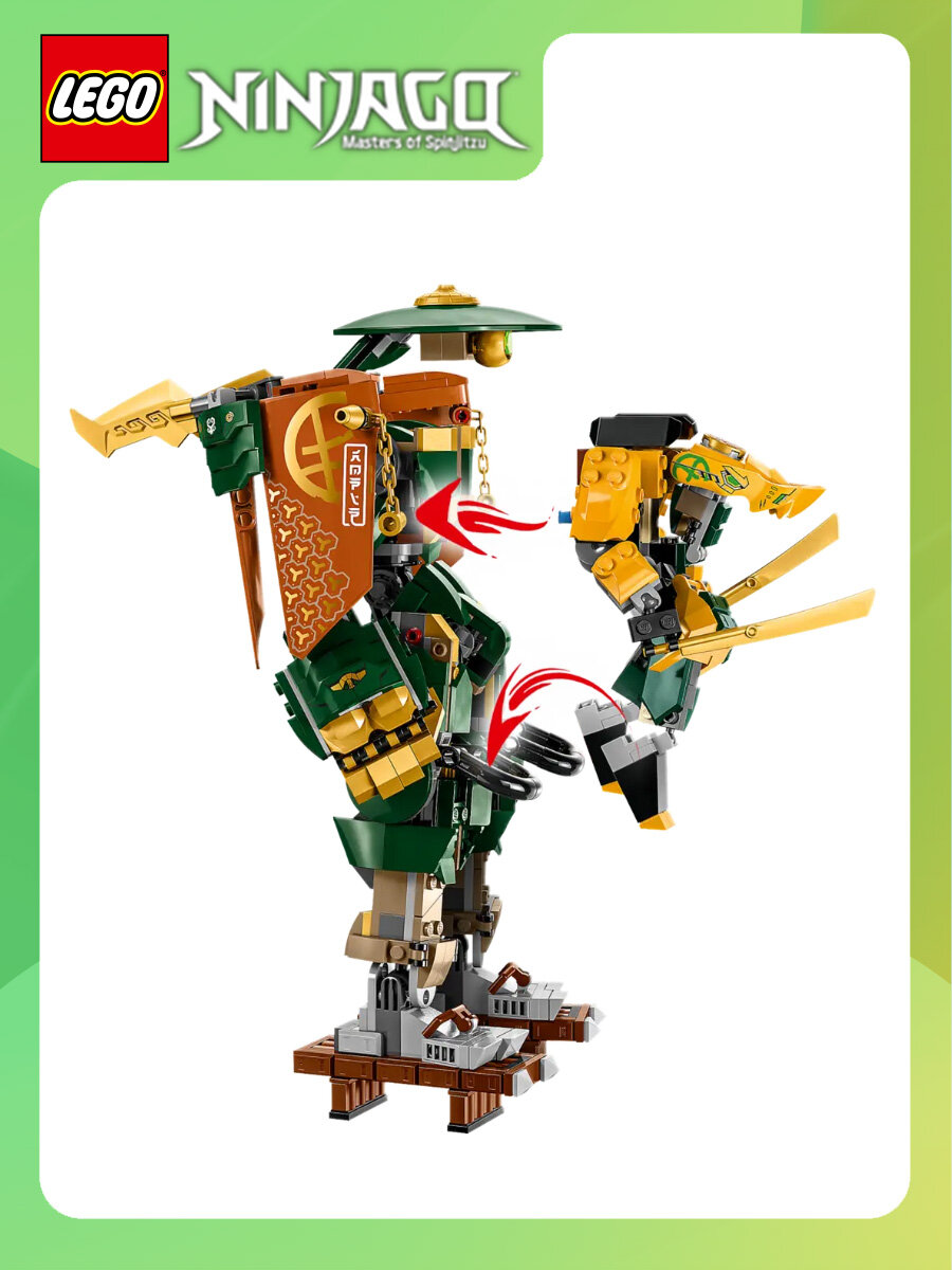 Конструктор LEGO Ninjago 71794 Роботы команды ниндзя Ллойда и Арина — фото 1