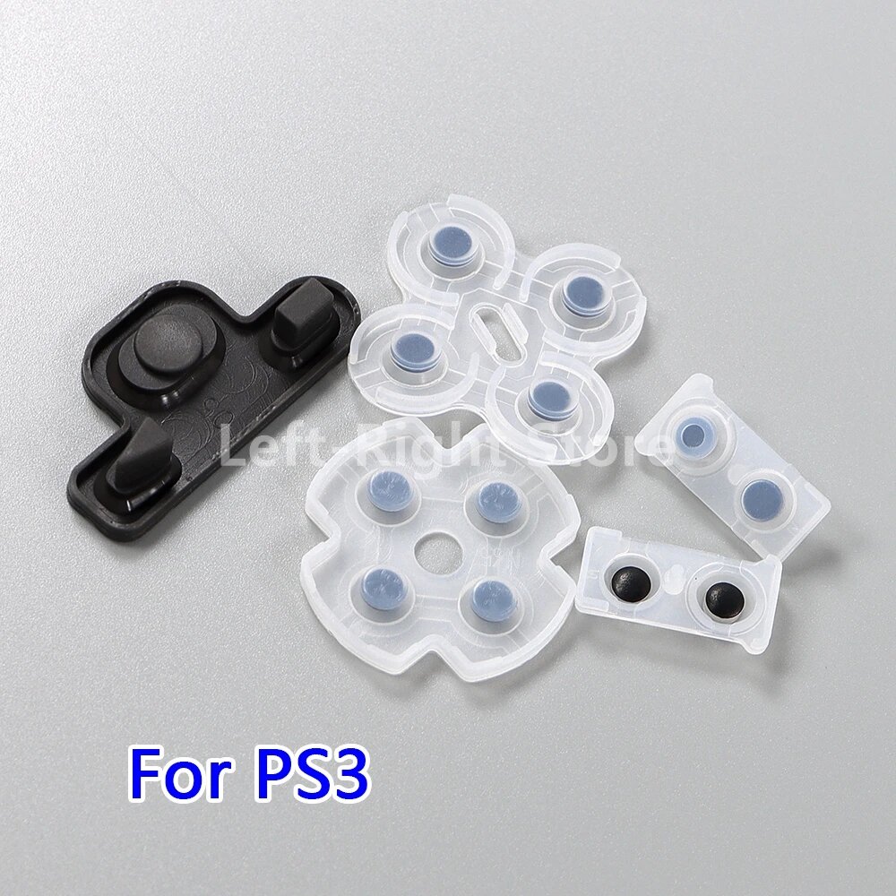 5 комплектов кнопок для Sony PS3 DualShock clear white