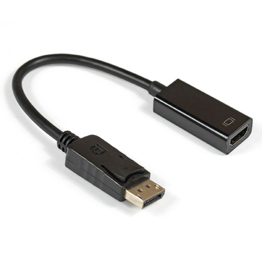 EXEGATE Переходник EX284921RUS Кабель-переходник DisplayPort-HDMI EX-DPM-HDMIF-0.15 20M 19F, 0,15м