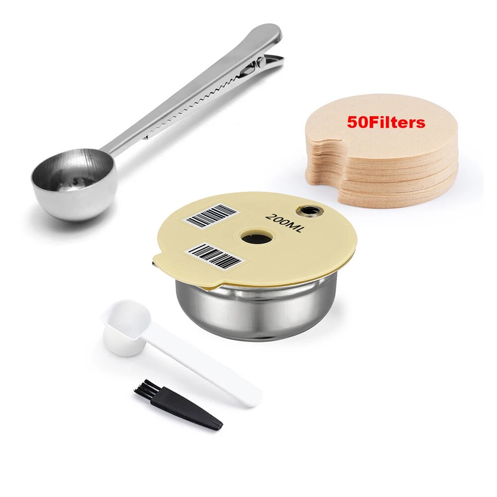 Многоразовые фильтры для кофемашины Bosch Tassimo из нержавеющей стали As Picture