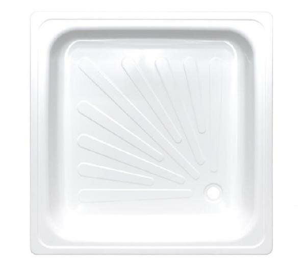 Поддон стальной эмалир. 0,7*0,7*0,13 квадрат (Китай)