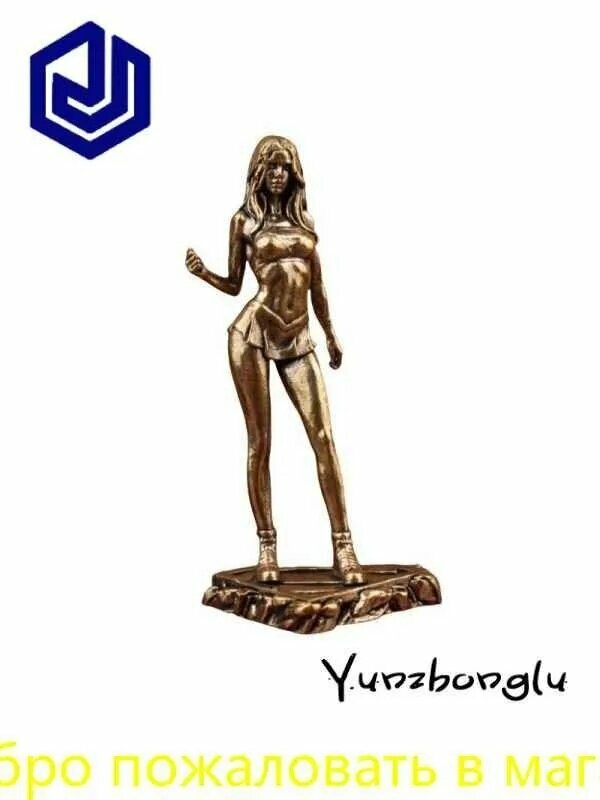 Yunzhonglu Девушка автогонок, медная скульптура, настольный декоративный предмет