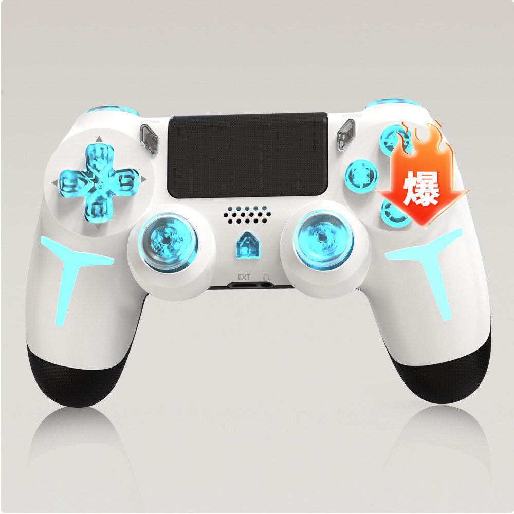 PS4 Геймпад Беспроводной Bluetooth Двойная вибрация Шестиосевой гироскоп ПК
