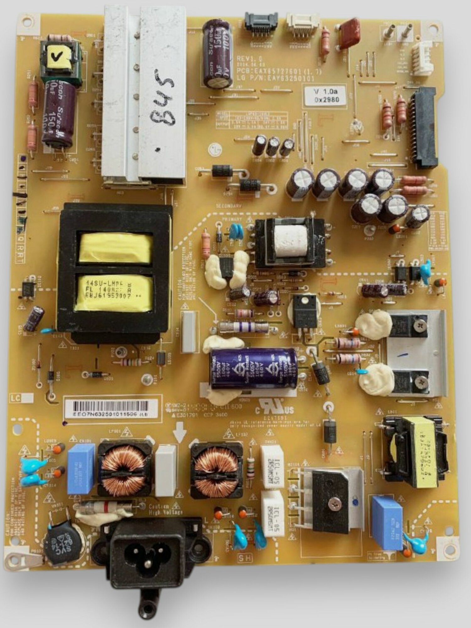 Блок питания EAX65727601(1.7) EAY63250101 REV1.0 для телевизора LG 42UB820V