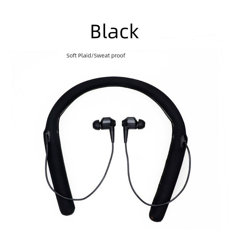 Силиконовый чехол для наушников Sony WI-1000X в черном цвете с защитой от пыли и ударов