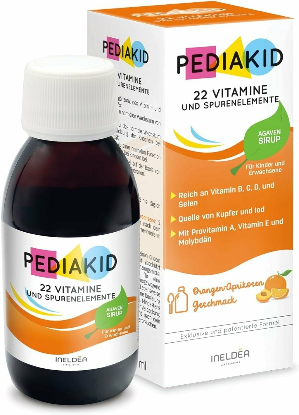 Витамины для детей сироп 22 витамина и микроэлементы 125 мл / 22 Vitamins Oligo-elements PEDIAKID