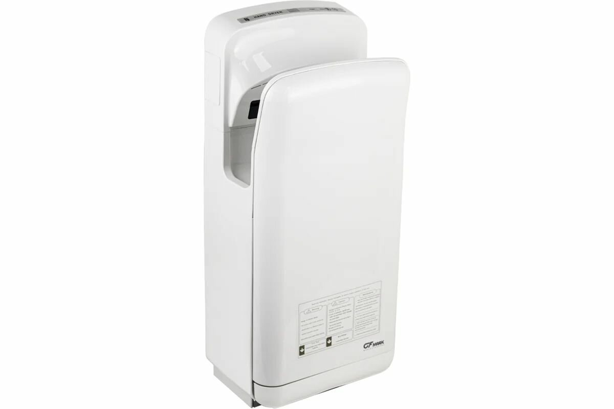Сушилка для рук GFMARK 6988 1650 W, белая, ABS-пластик, настенная