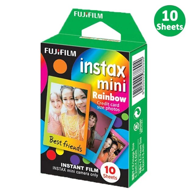 Fujifilm Instax Mini Film Mini 12 белая монохромная 10/20/30 листов 10 Sheet Rainbow