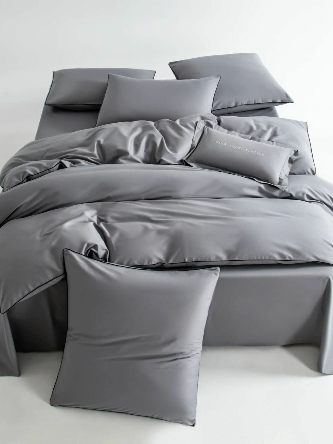Комплект постельного белья Однотонный Сатин Элитный