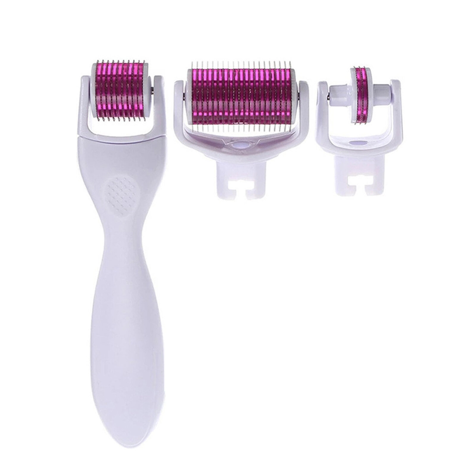 Ролик с микроиглами 3 в 1 0,5 мм 180 игл для глаз / 1 мм 600 игл для носа / 1,5 мм 1200 игл