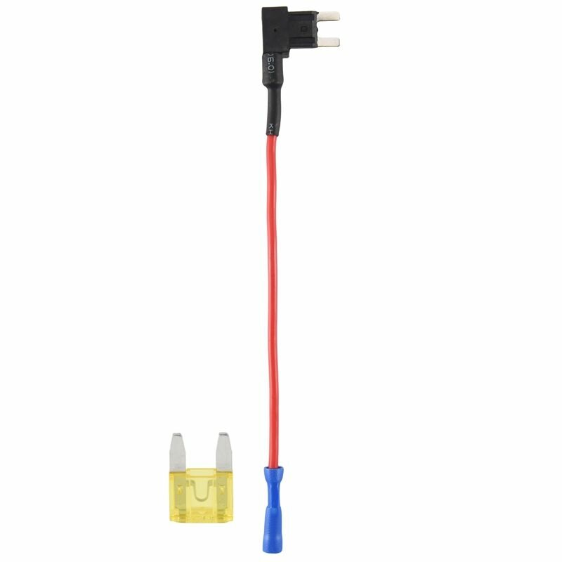 Адаптер предохранителя с 2 вставками и ножевым выводом для автомобильных предохранителей ATT Mini с низким профилем