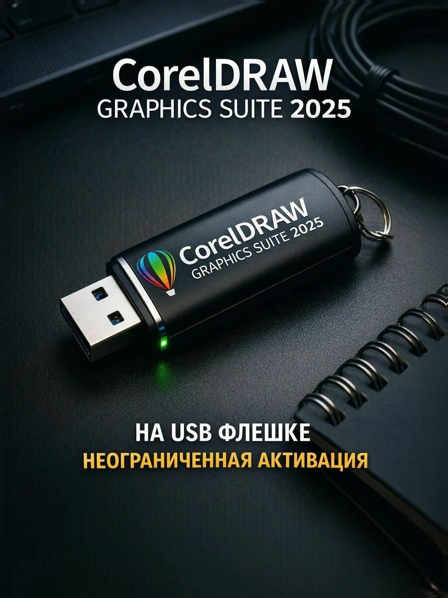 CorelDRAW Graphics Suite 2025 на USB флешке для Windows