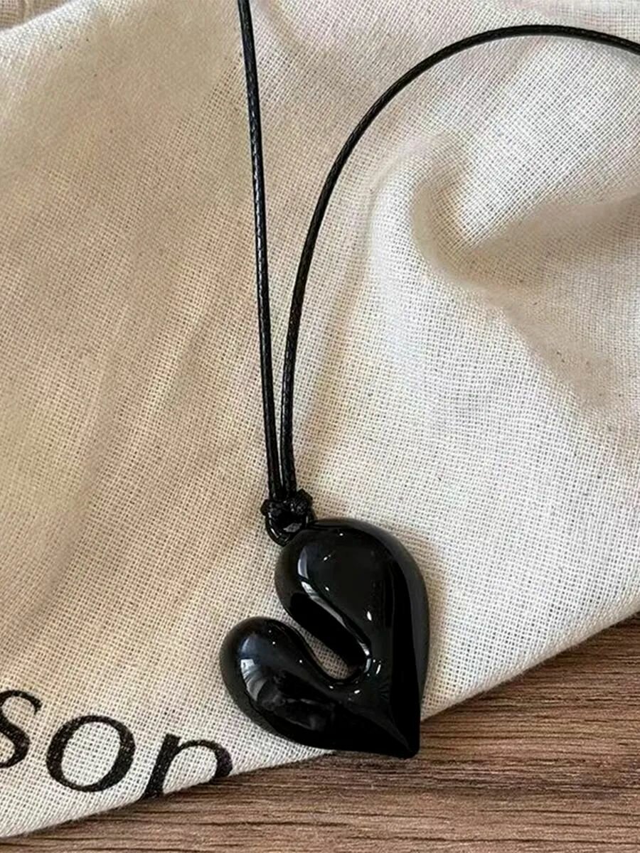 Подвеска, эмаль, black — фото 1