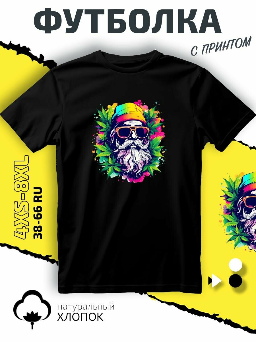 Футболка Дед Раста Cartoon с листьями