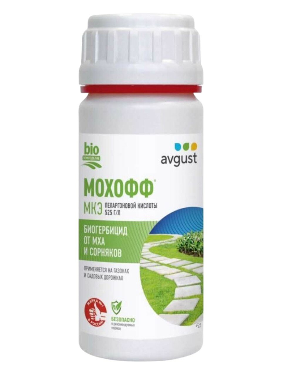 Гербицид от мха и сорняков Мохофф 100 мл Avgust, средство для газона, жидкость