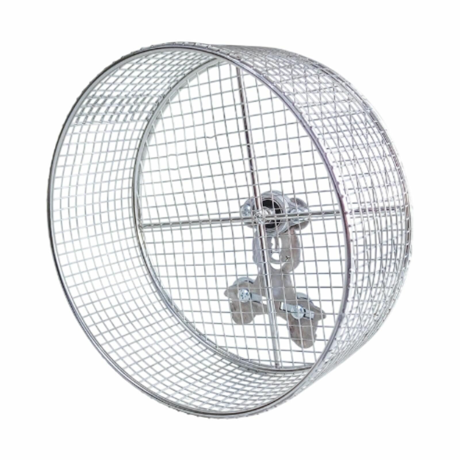 Металлическое колесо для бега хомяка, антискользящее, прочное, для клеток мелких животных, диаметр 24.5 см