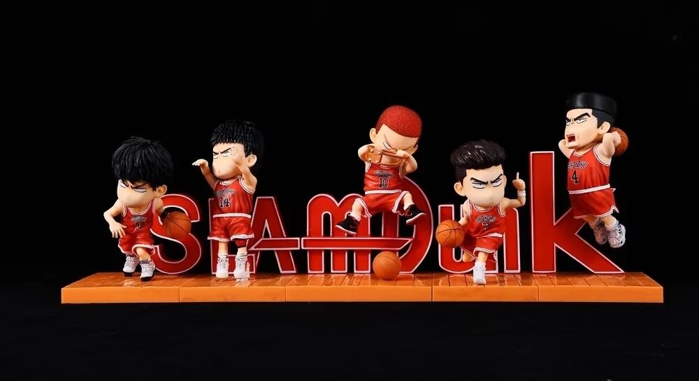Набор фигурок Slam Dunk Q-version National Tournament True Fragrance Club Sakuragi Rukawa Kaede Miyagi Akagi