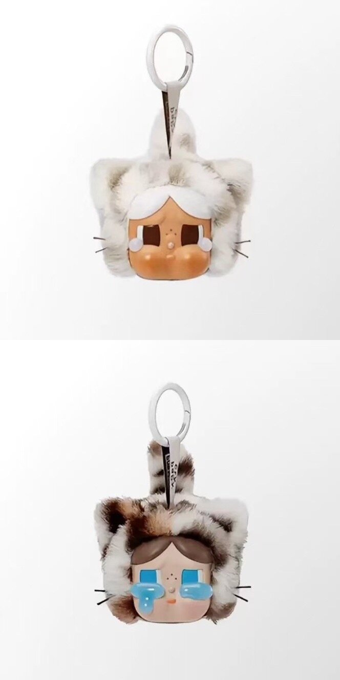 POP MART - Коллекция CRYBABY Wild but Cutie Vinyl Plush Pendant Слепая коробка, Подарки, украшения комнат, 2 шт