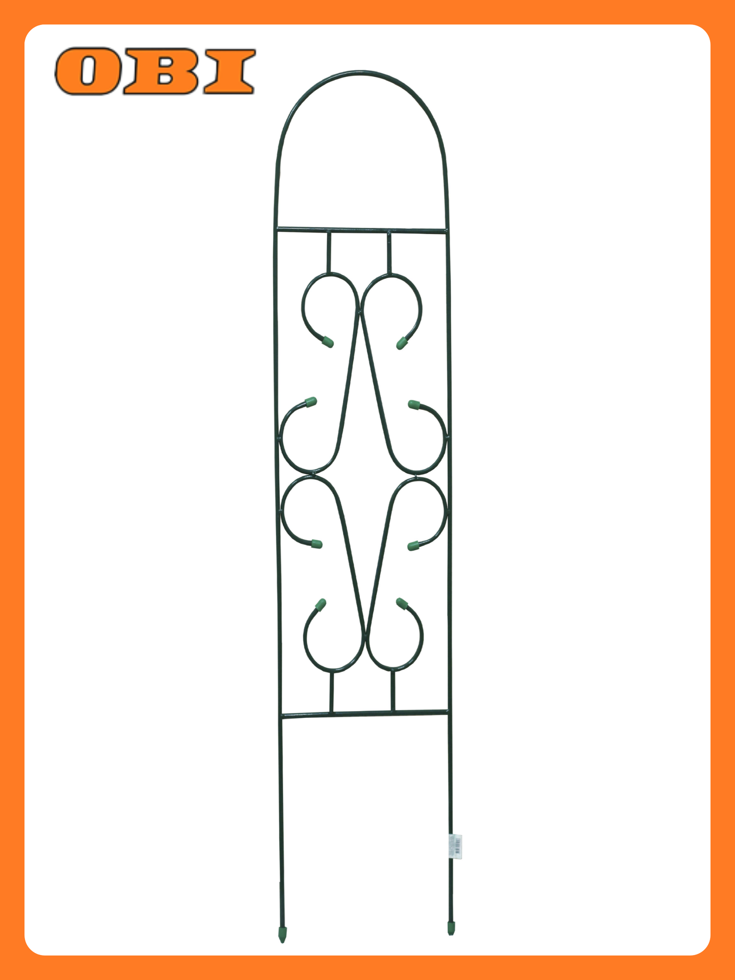 Шпалера Клевер-С "Узор 3", для вьющихся растений, неразборная, металл, 1.7 м, зеленая