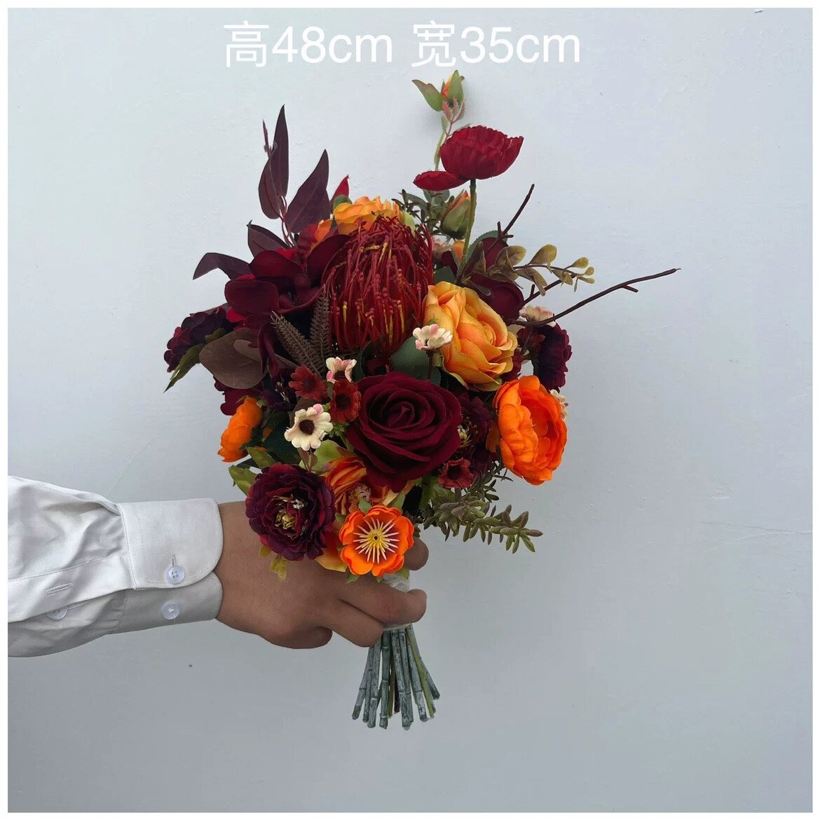Свадебный букет для фотостудии, фотосъемки в путешествиях, искусственный букет невесты в корейском стиле, реквизит для