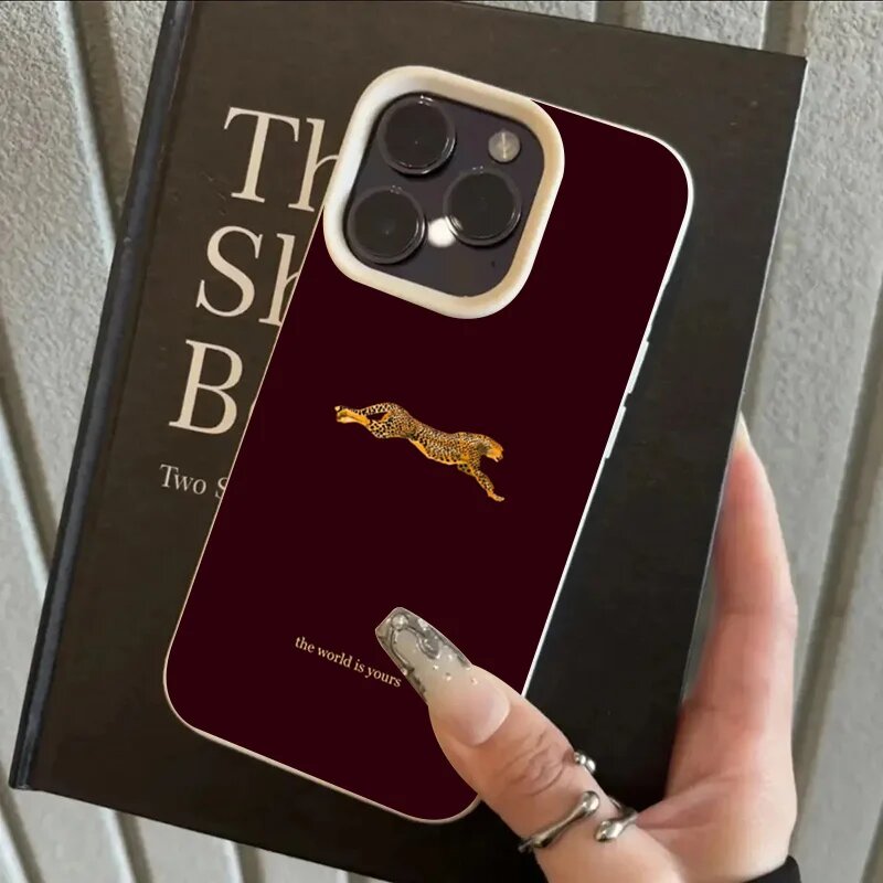 Чехол iPhone 11 Pro Max, Wine Red, Leopard