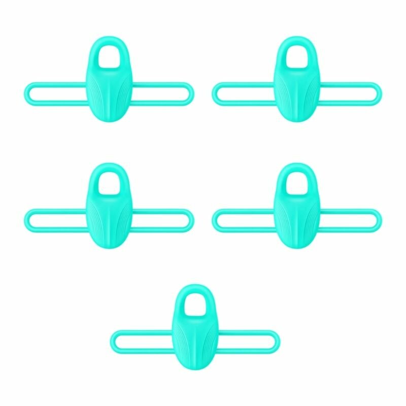 (5 шт. в наборе) Держатель-крючок для приманок на спиннинг синий