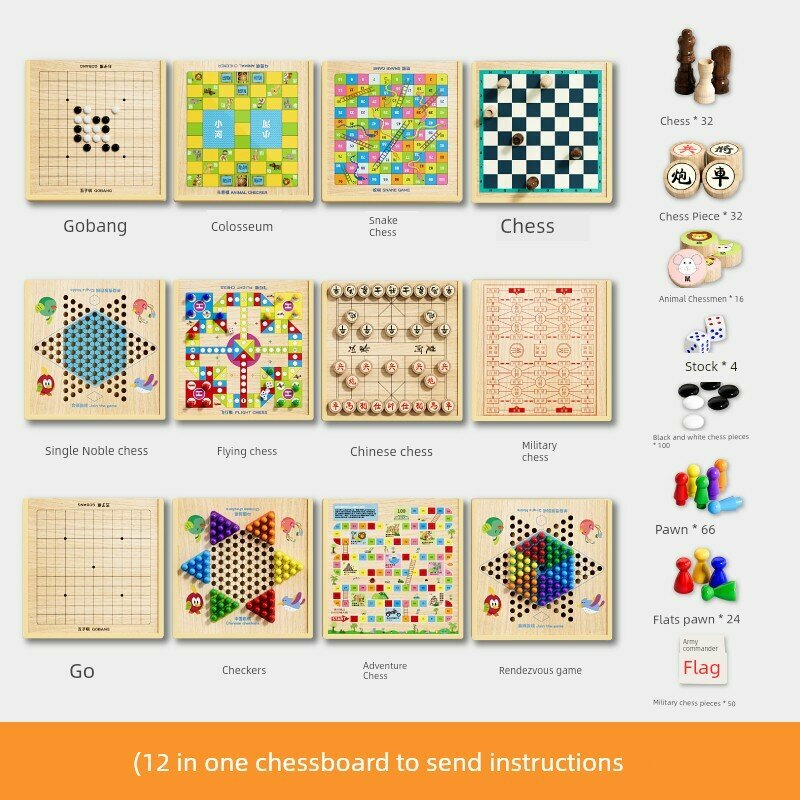 Летающие шахматы, нарды, детская версия для детей 6-10 лет, шашки, универсальная шахматная доска, развивающий набор