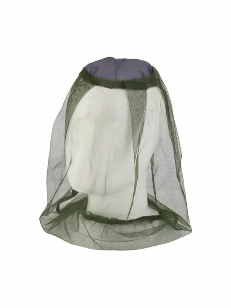 Сетка москитная на голову накомарник от комаров и мошек, Шапка для рыбалки и охоты от насекомых